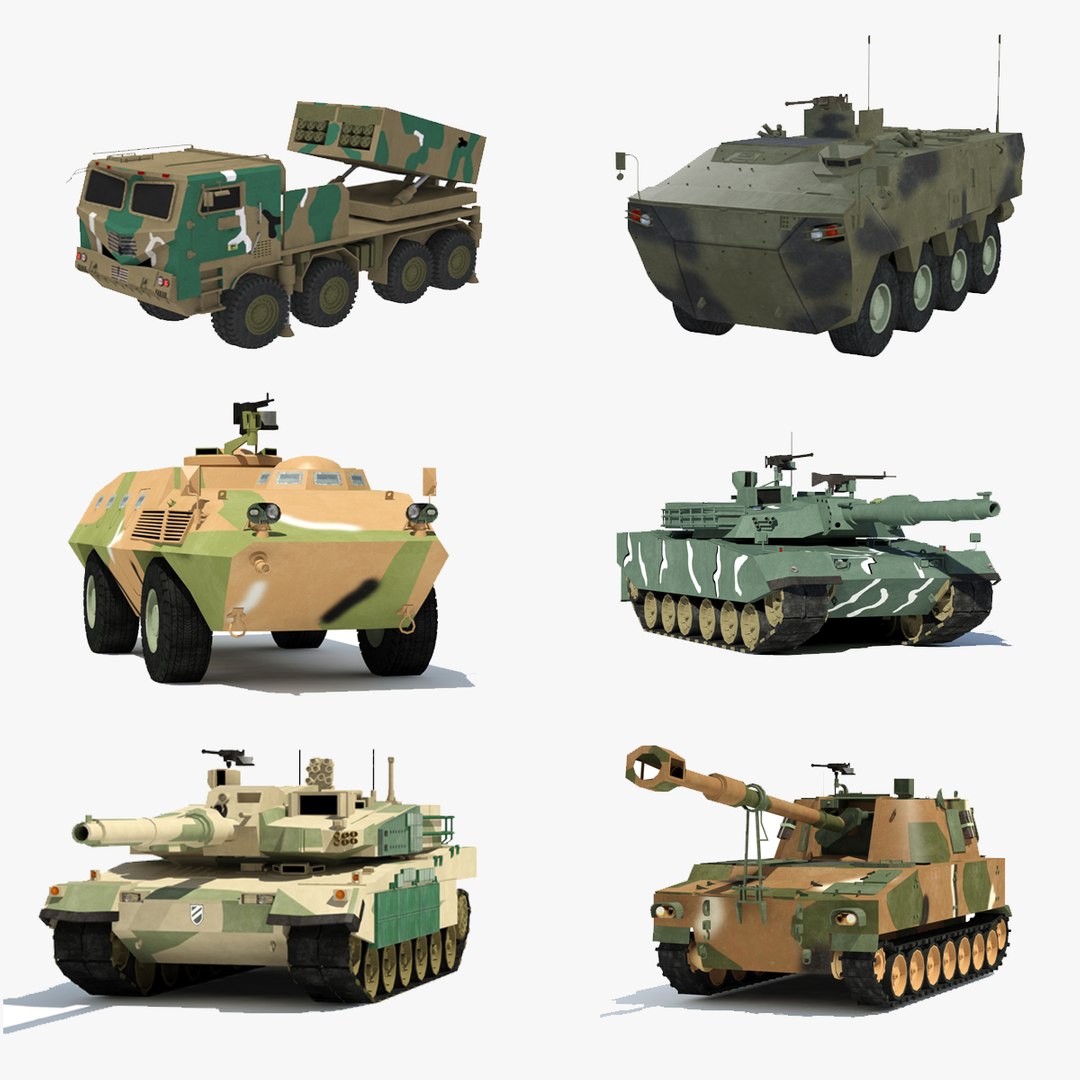 Korean Army Military Vehicle Collection 3D - TurboSquid 2400993