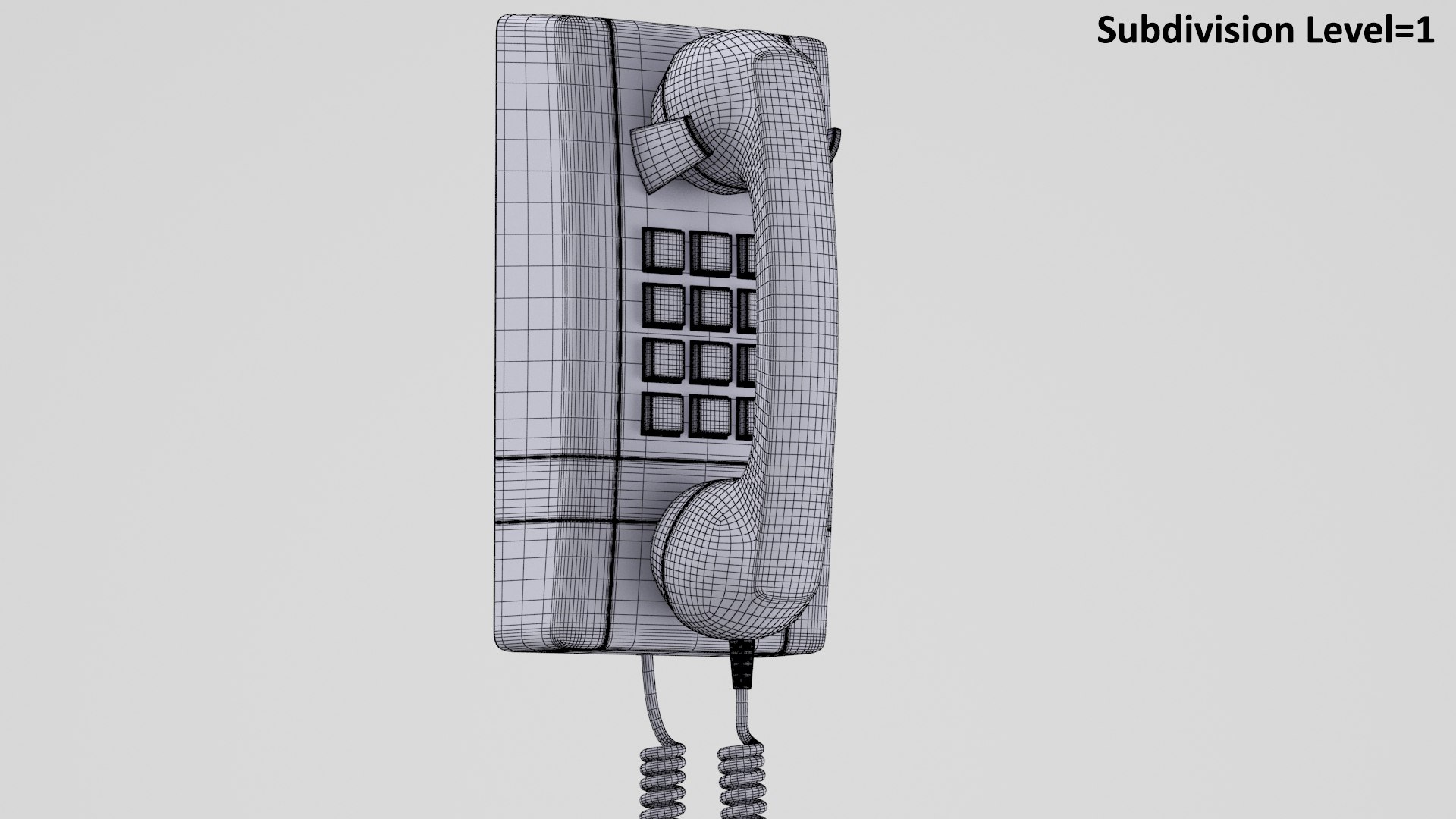 Wall Telephone 02 3D Model - TurboSquid 2007686