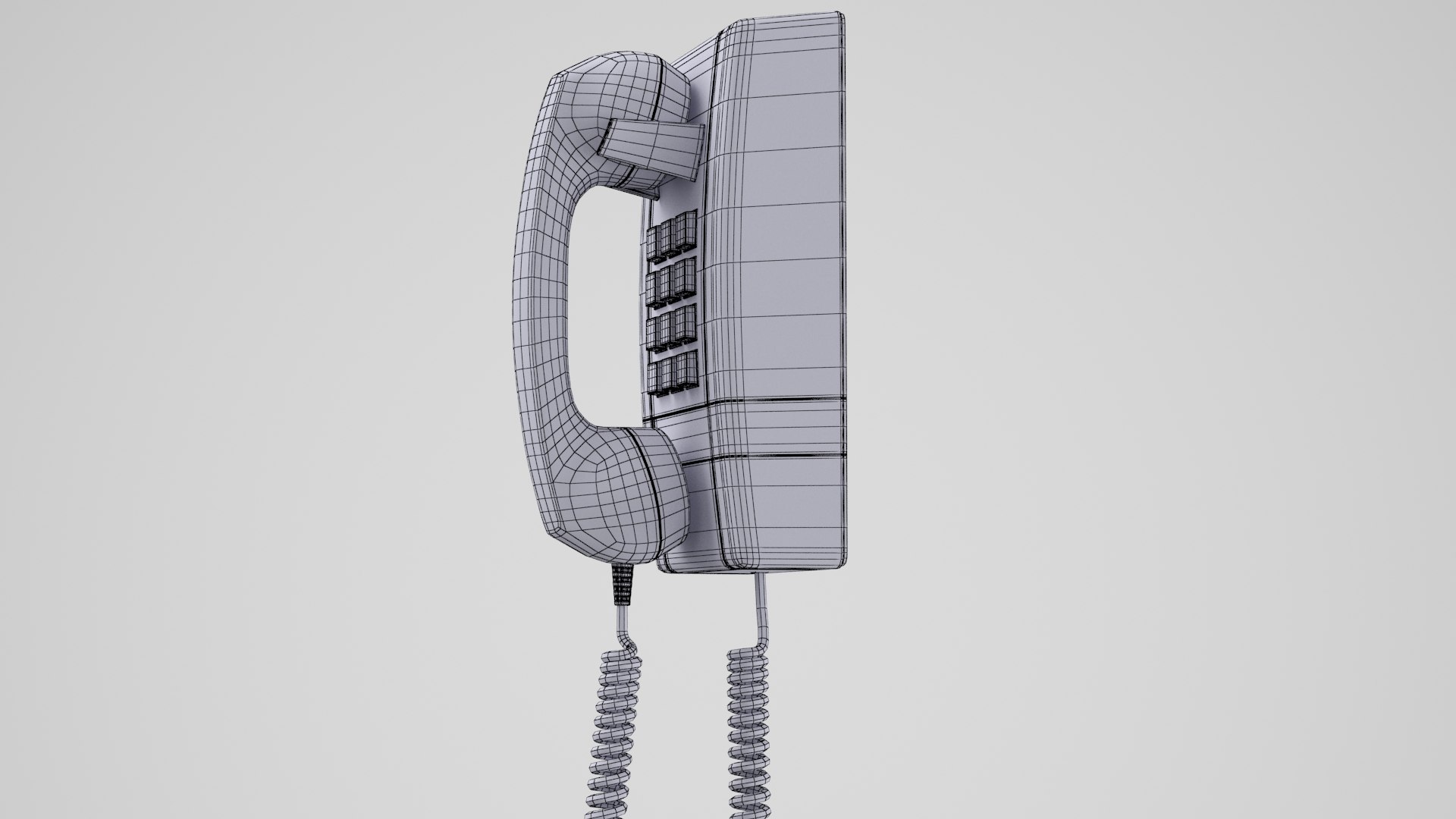 Wall Telephone 02 3D Model - TurboSquid 2007686