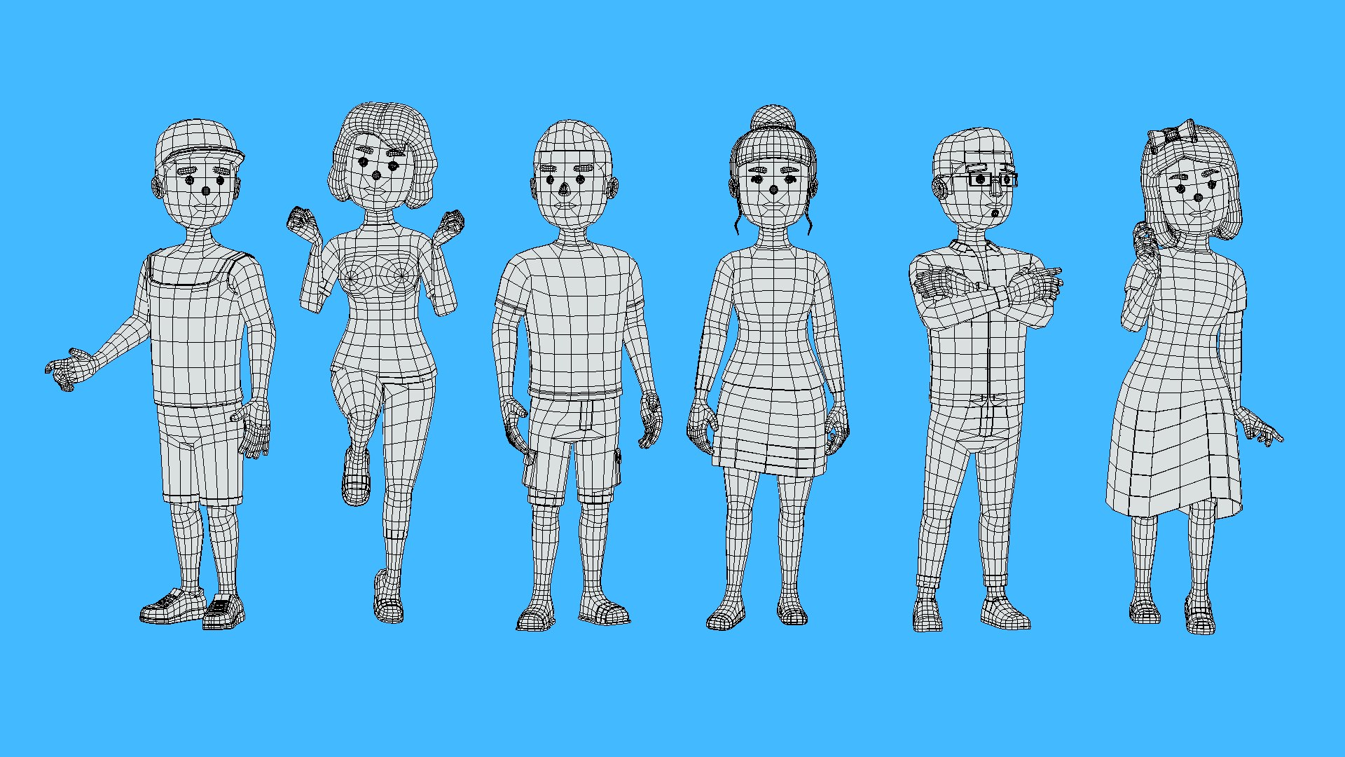 HYPER CASUAL CHARACTERS VOL 4 3D Model - TurboSquid 2009296