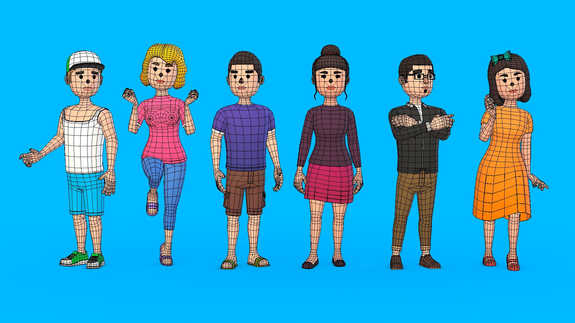 HYPER CASUAL CHARACTERS VOL 4 3D Model - TurboSquid 2009296