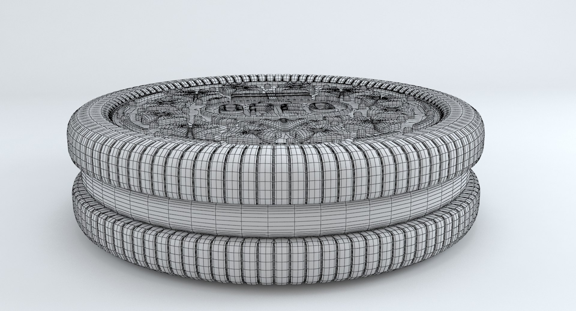 Realistic Oreo Cookie 3d Model