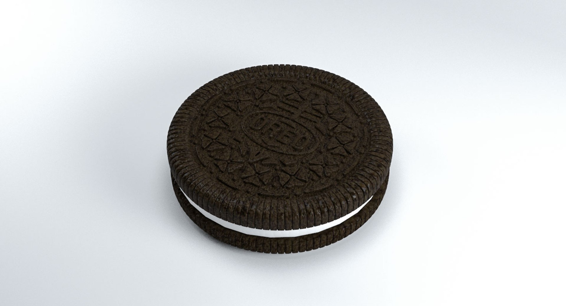 Realistic Oreo Cookie 3d Model