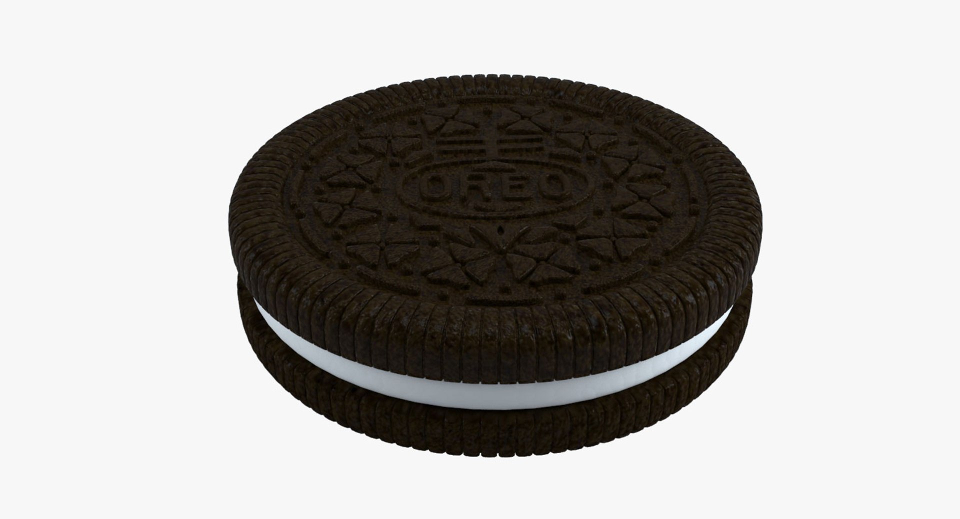 Realistic Oreo Cookie 3d Model