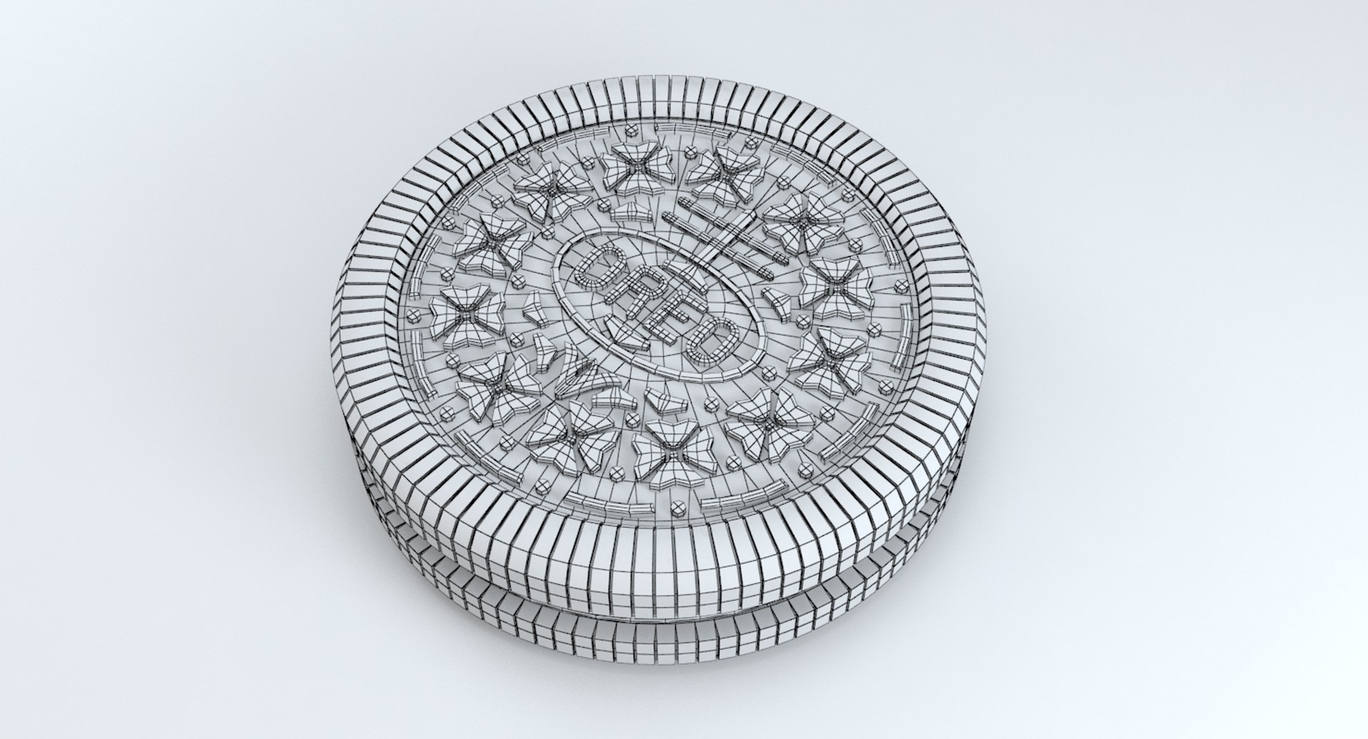Realistic Oreo Cookie 3d Model