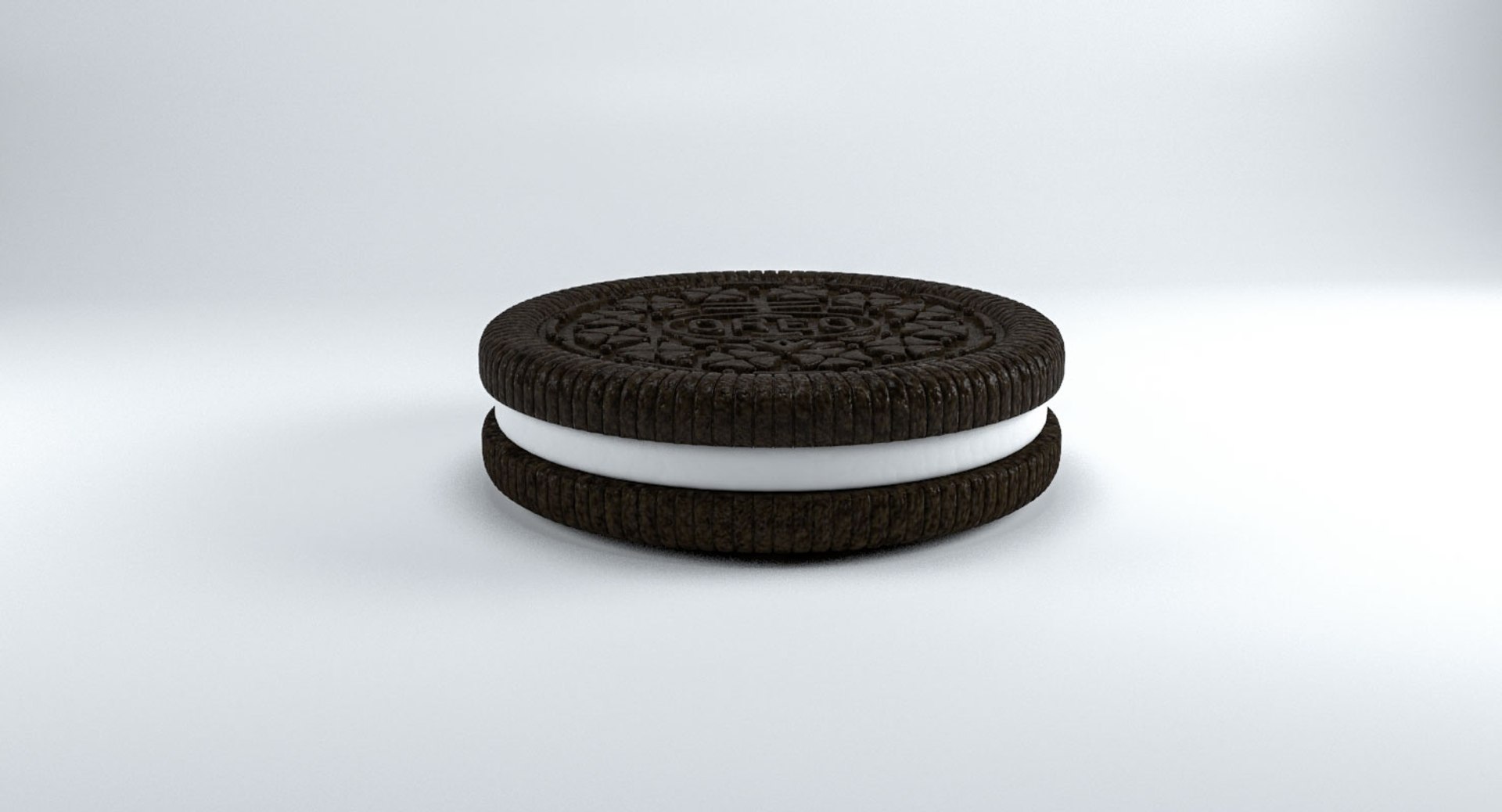 Realistic Oreo Cookie 3d Model