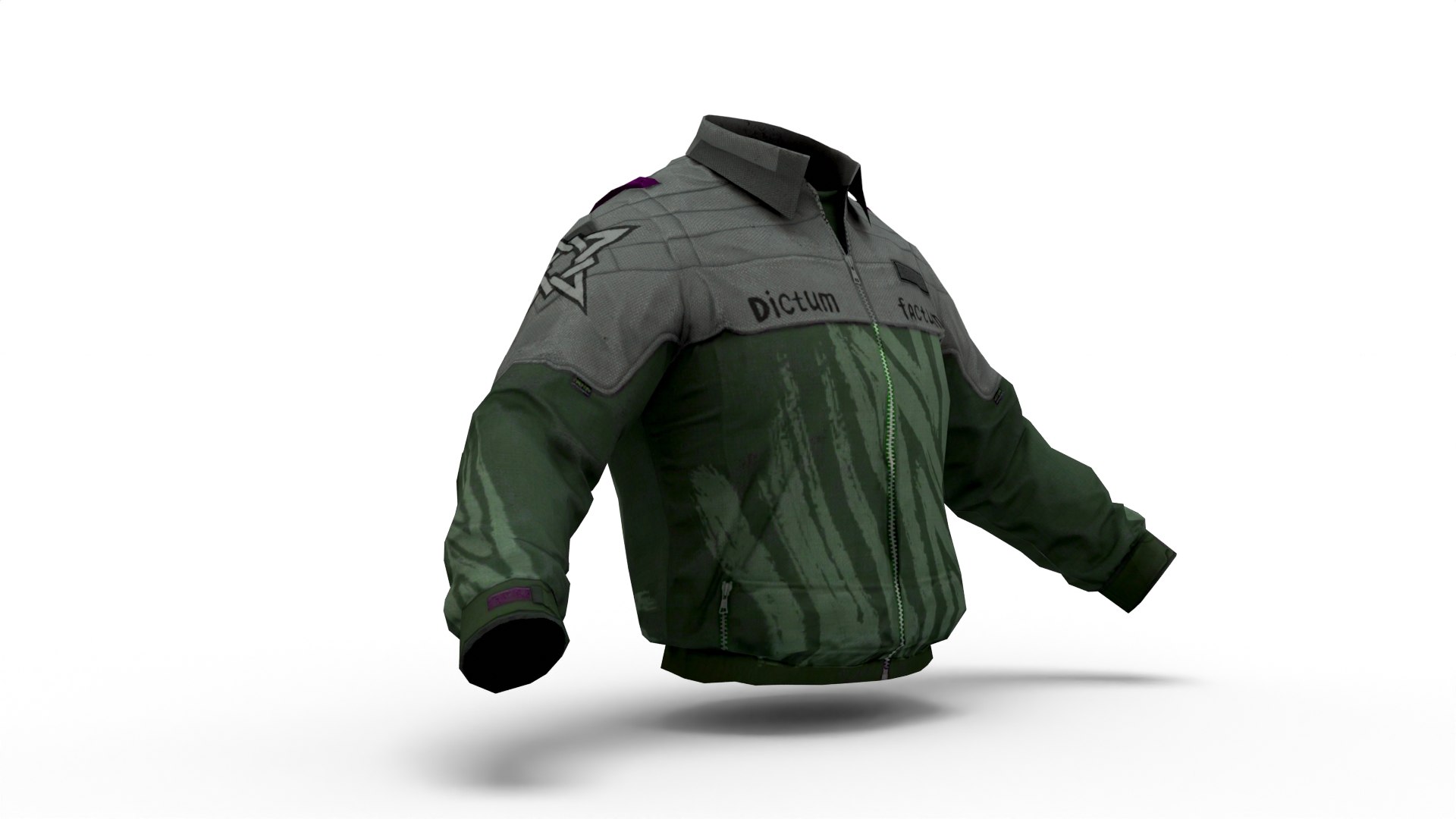 3D Vintage Jacket 3D Model - TurboSquid 2218102