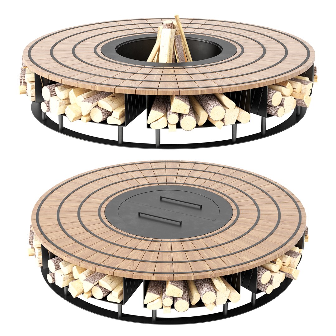 3D Fire Pit 08 Model - TurboSquid 2215377