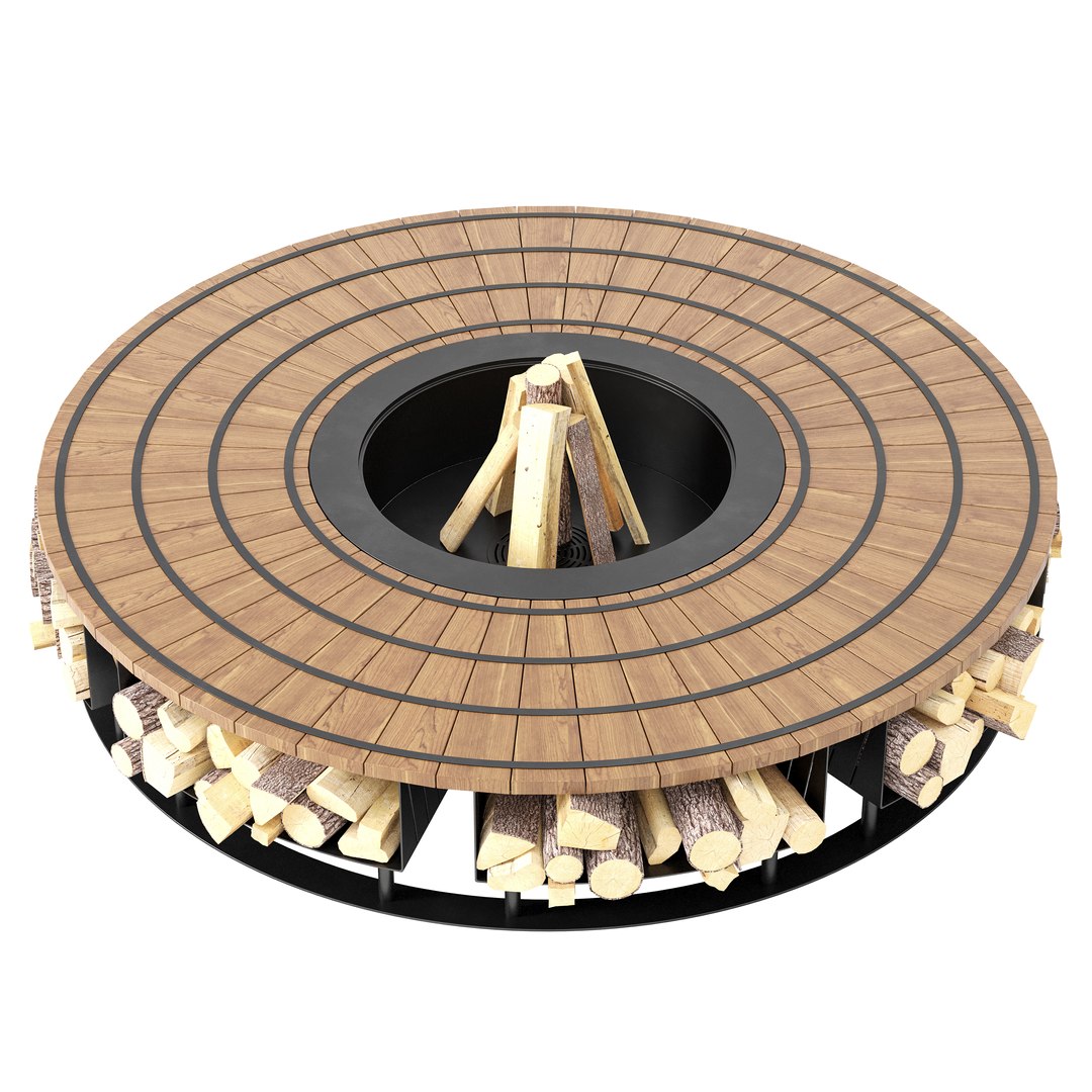 3D Fire Pit 08 Model - TurboSquid 2215377