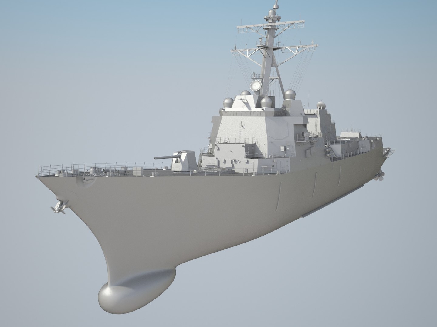 3d Model Uss Forrest Sherman