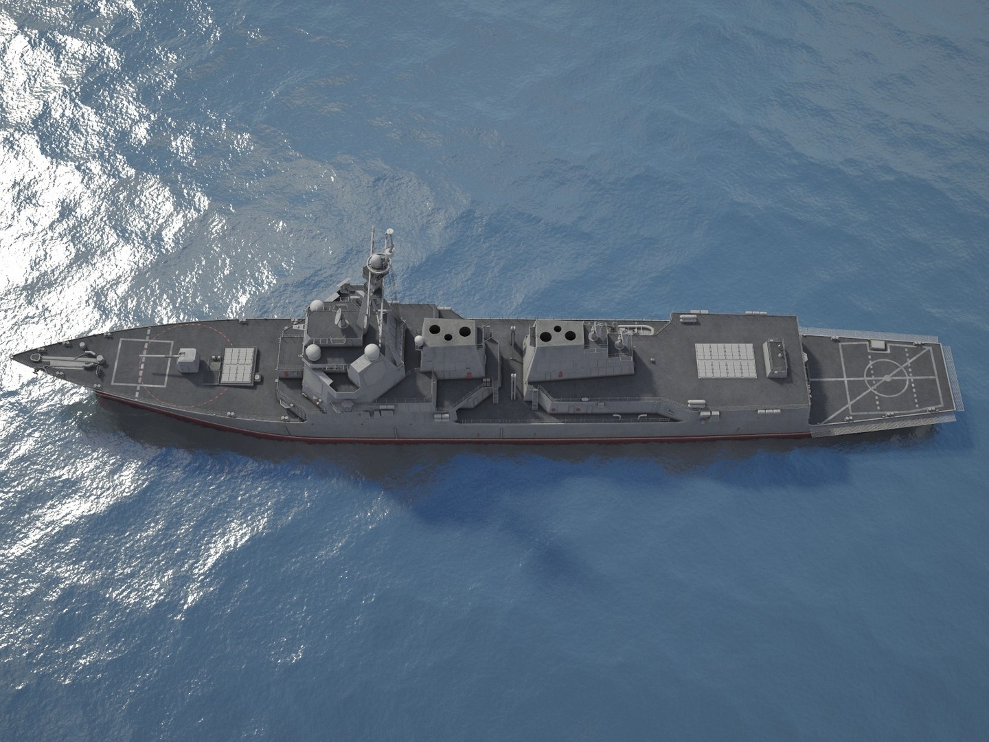 3d Model Uss Forrest Sherman