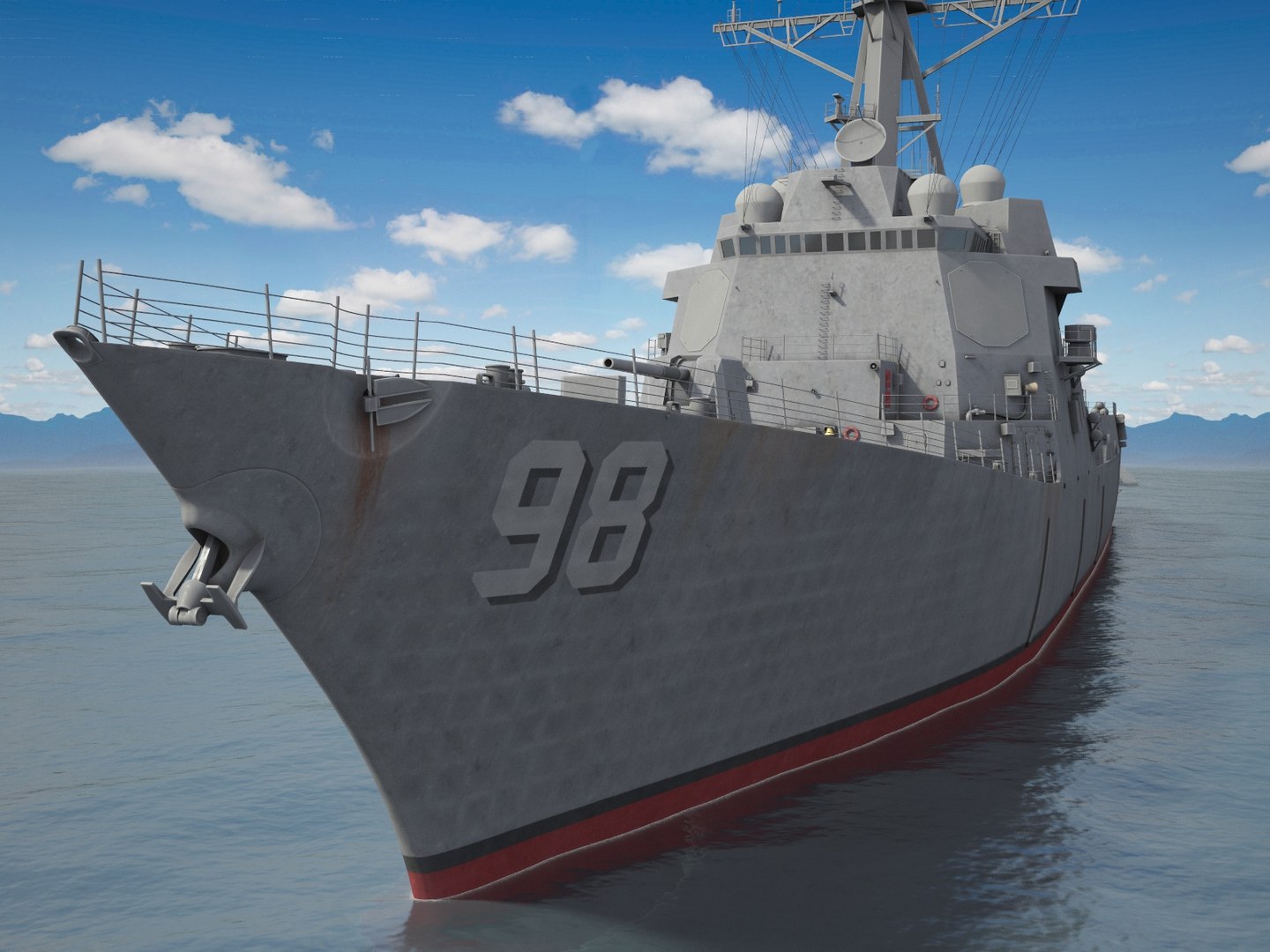 3d Model Uss Forrest Sherman