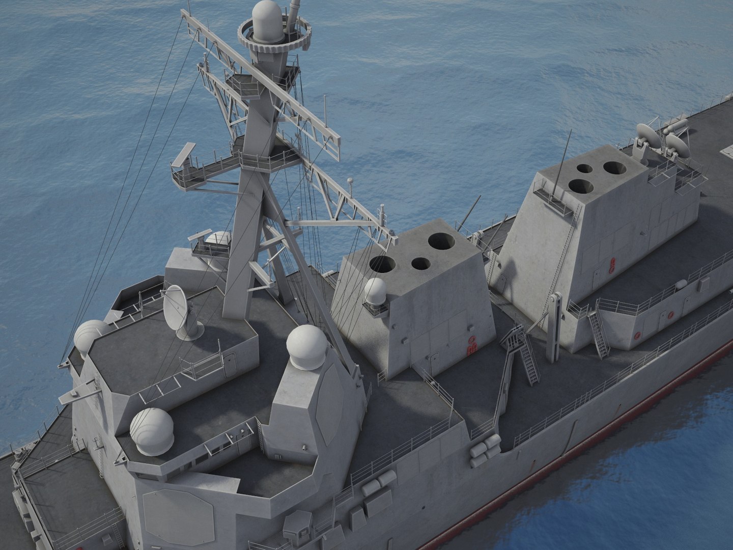 3d Model Uss Forrest Sherman