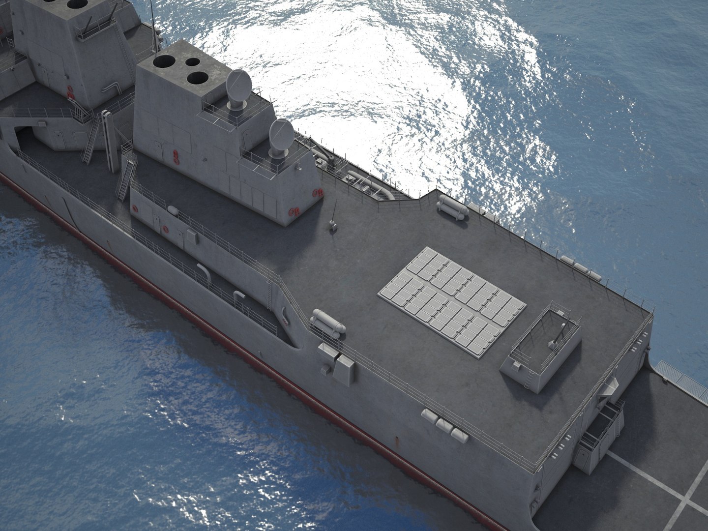 3d Model Uss Forrest Sherman