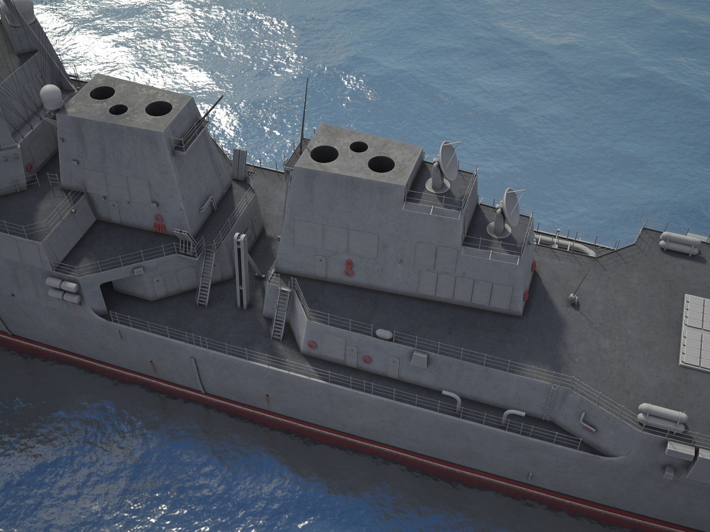 3d Model Uss Forrest Sherman