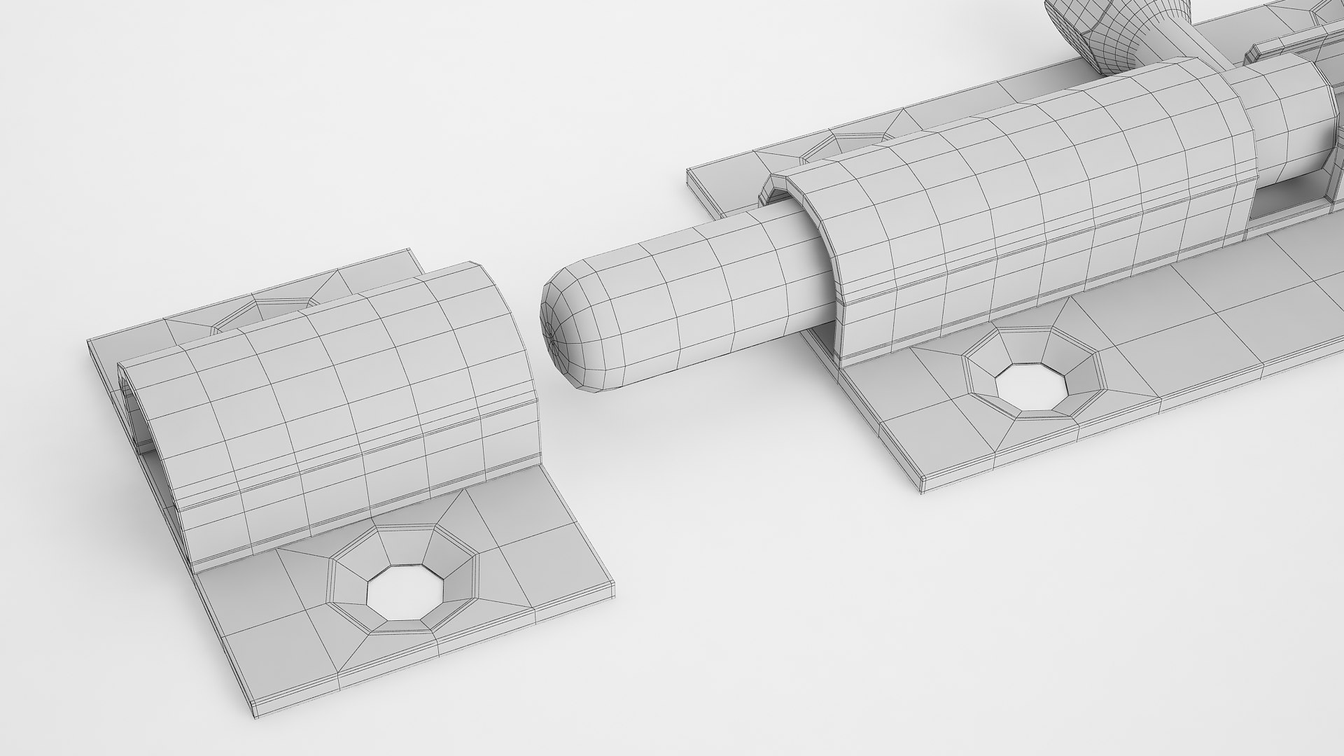 Door Latch Lock Brass 01 3D Model - TurboSquid 1793994