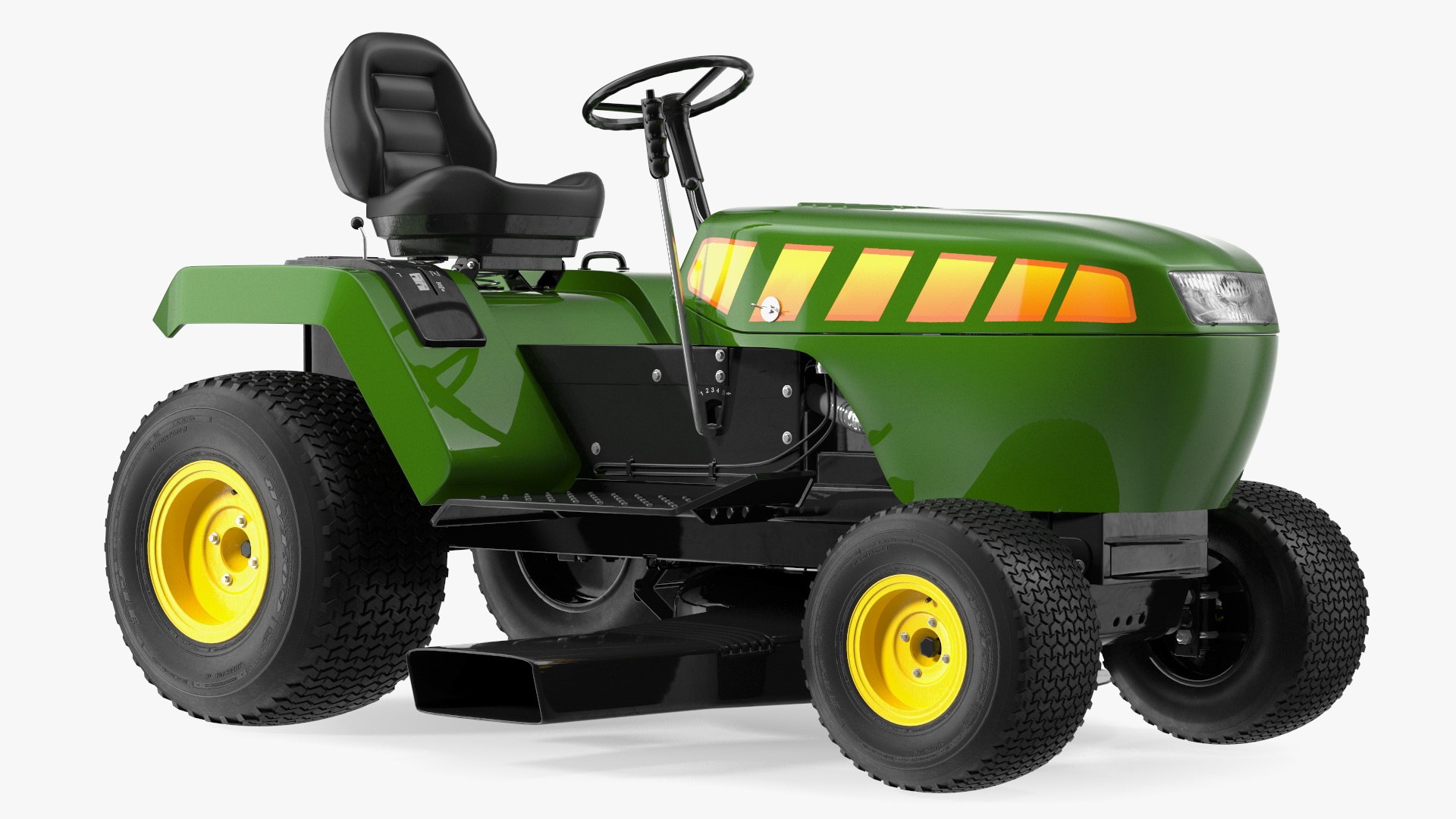 3D Riding Lawn Mower Rigged For Maya - TurboSquid 2141124