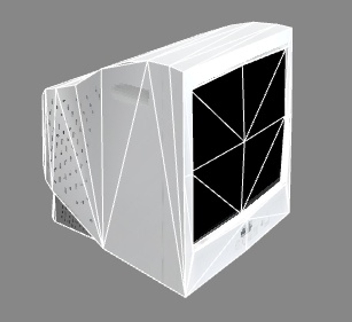 Crt Monitor 3d Model