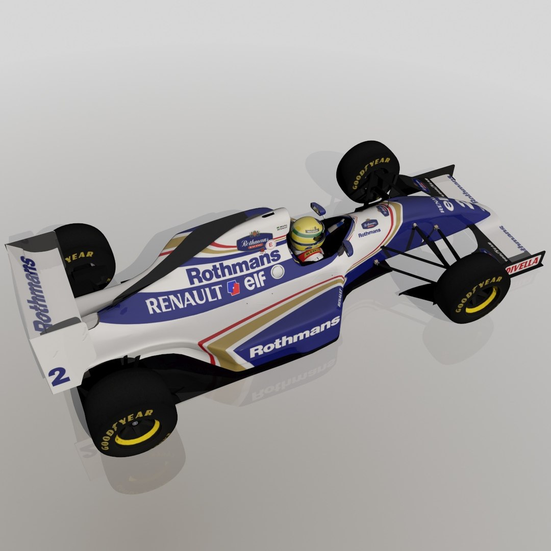 3ds Max Ayrton Senna Race Car