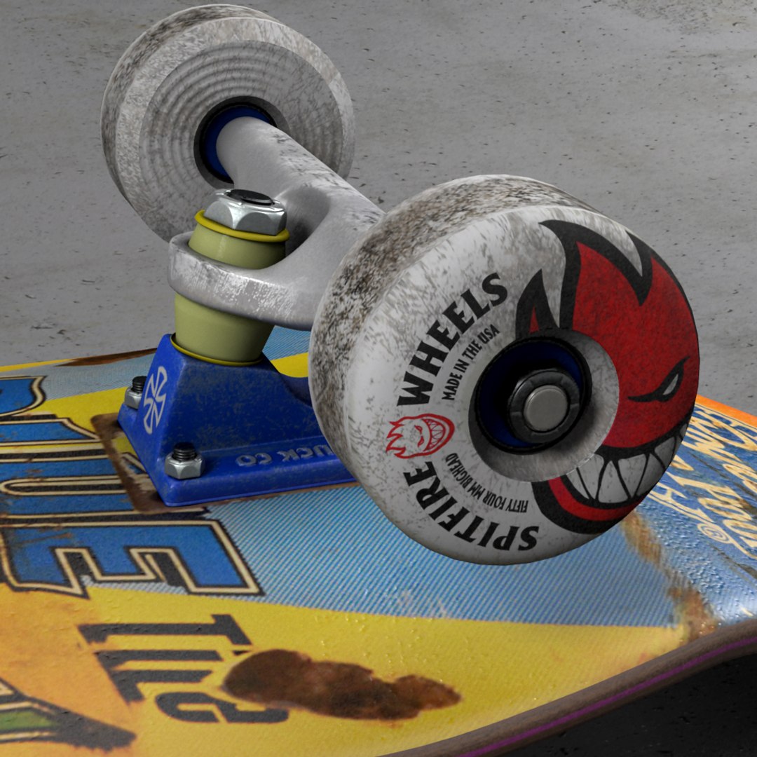 Hawaiian Pool Complete Skateboard 3d Max