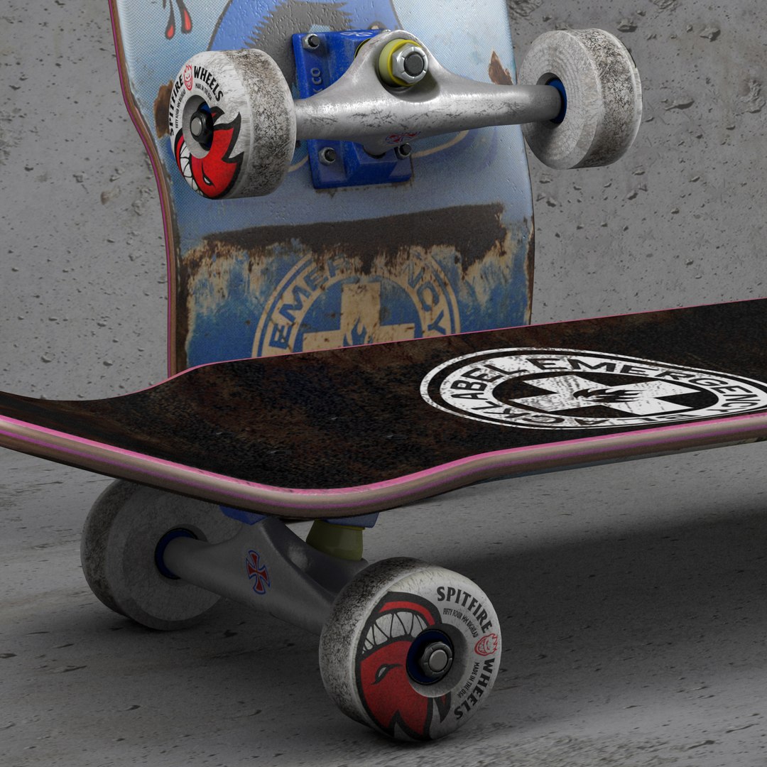 Hawaiian Pool Complete Skateboard 3d Max