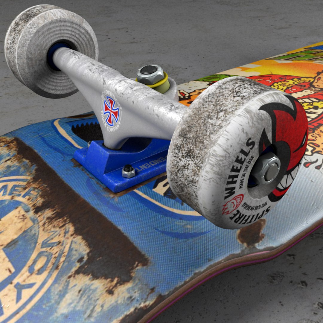 Hawaiian Pool Complete Skateboard 3d Max