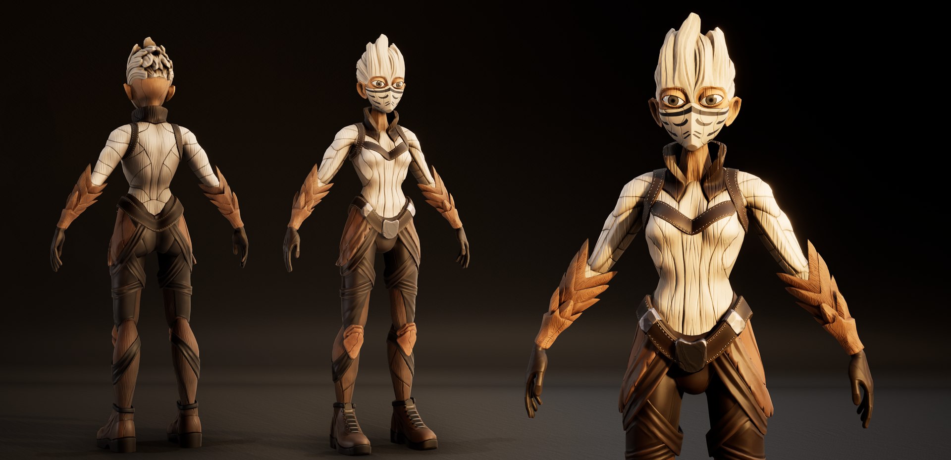 Stylized Female Forest Spirit 3D Model - TurboSquid 2212454