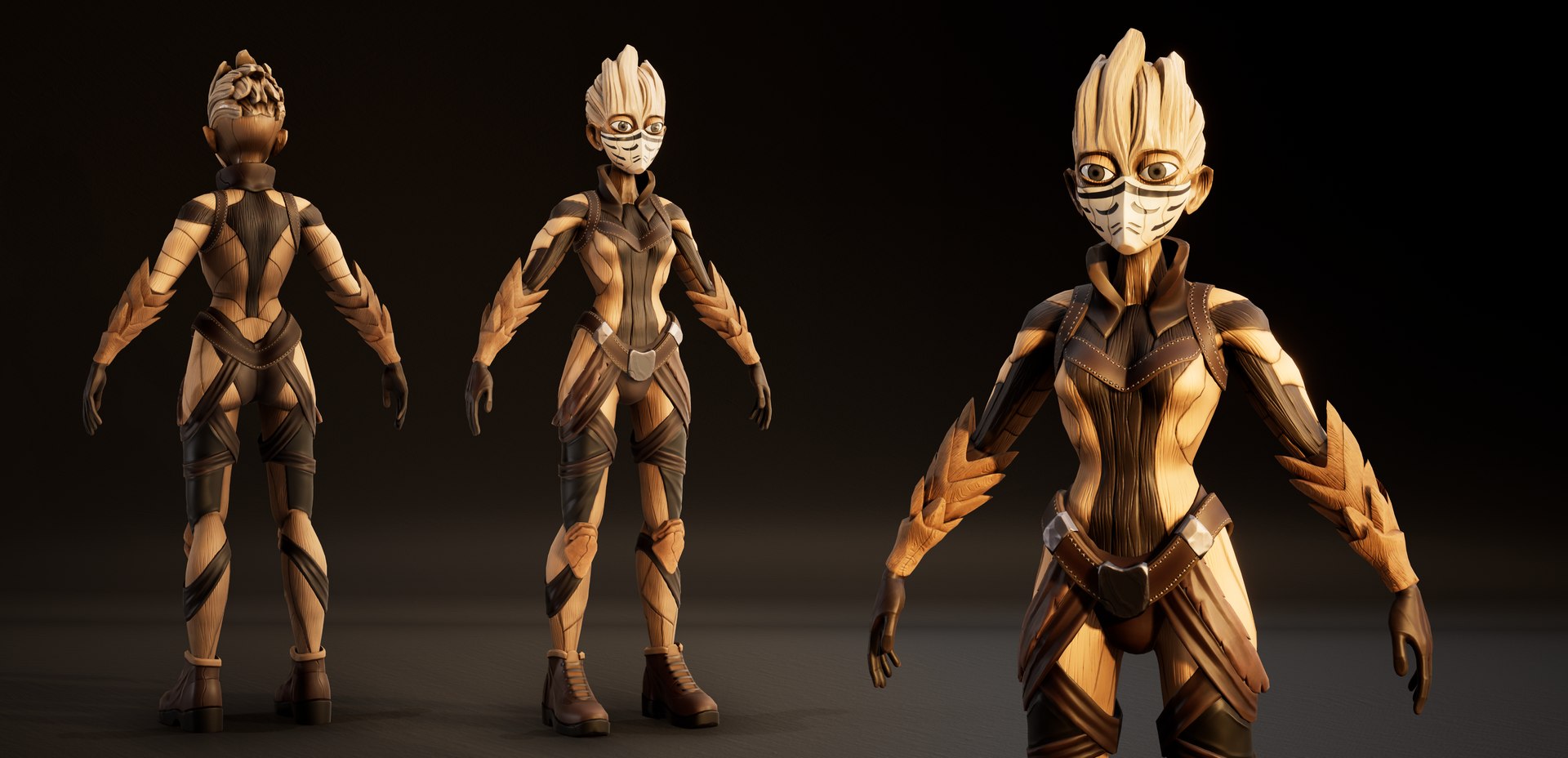 Stylized Female Forest Spirit 3D Model - TurboSquid 2212454