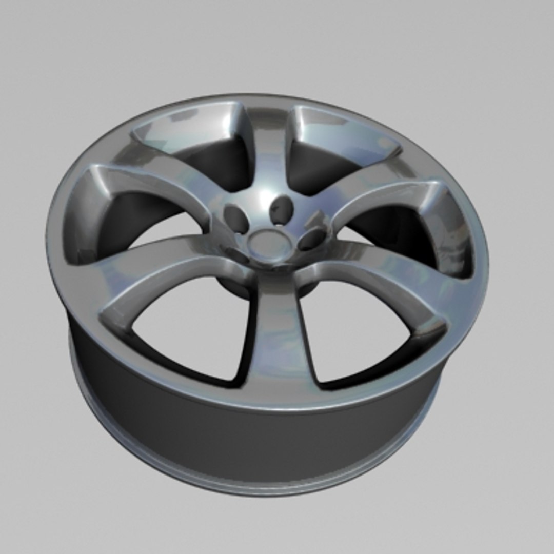 3ds max car rim wheel