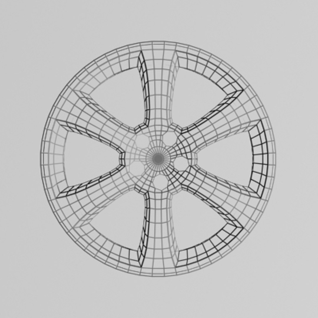 3ds max car rim wheel