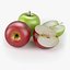 3d Realistic Apple Fruit Real Model