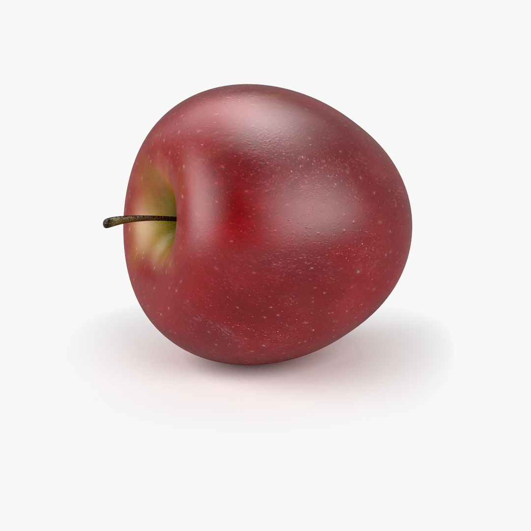 3d Realistic Apple Fruit Real Model