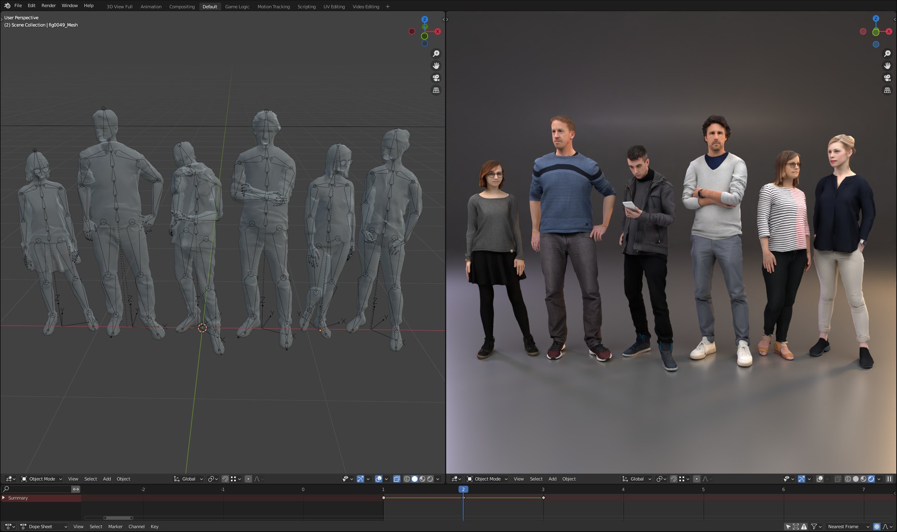 3D Rigged Animate Crowd Model - TurboSquid 1431937