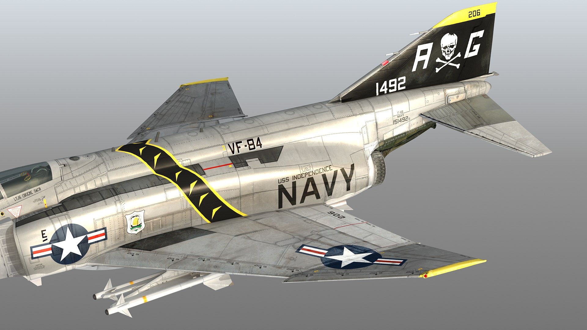F4 BN Phantom II Jolly Rogers VF-84 Model - TurboSquid 1779082