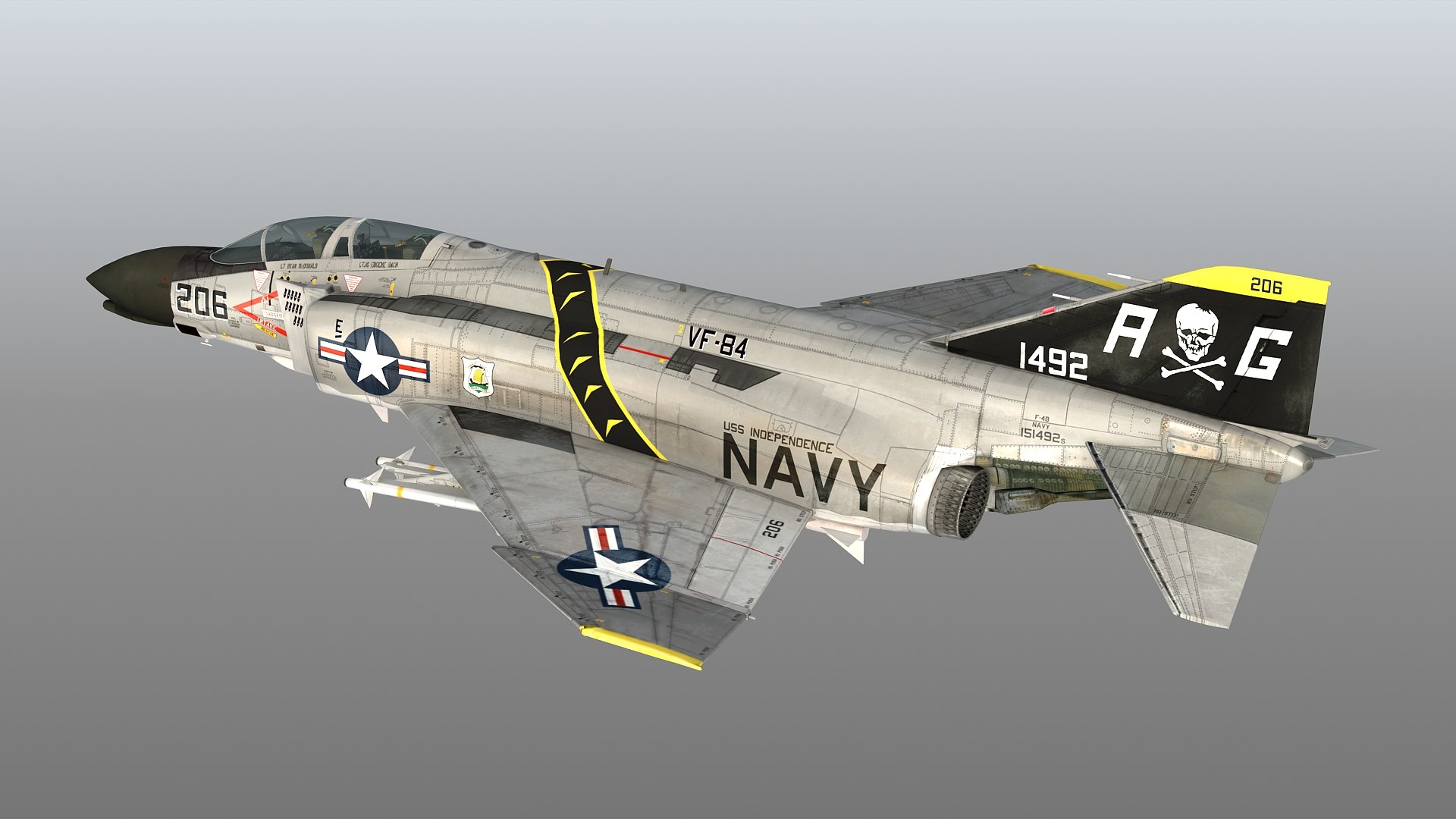 F4 BN Phantom II Jolly Rogers VF-84 Model - TurboSquid 1779082