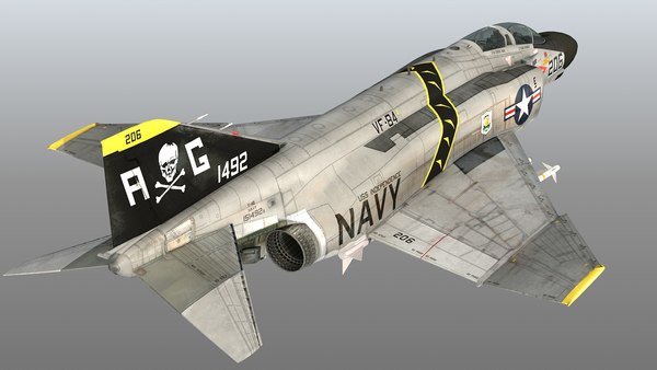 F4 BN Phantom II Jolly Rogers VF-84 model - TurboSquid 1779082