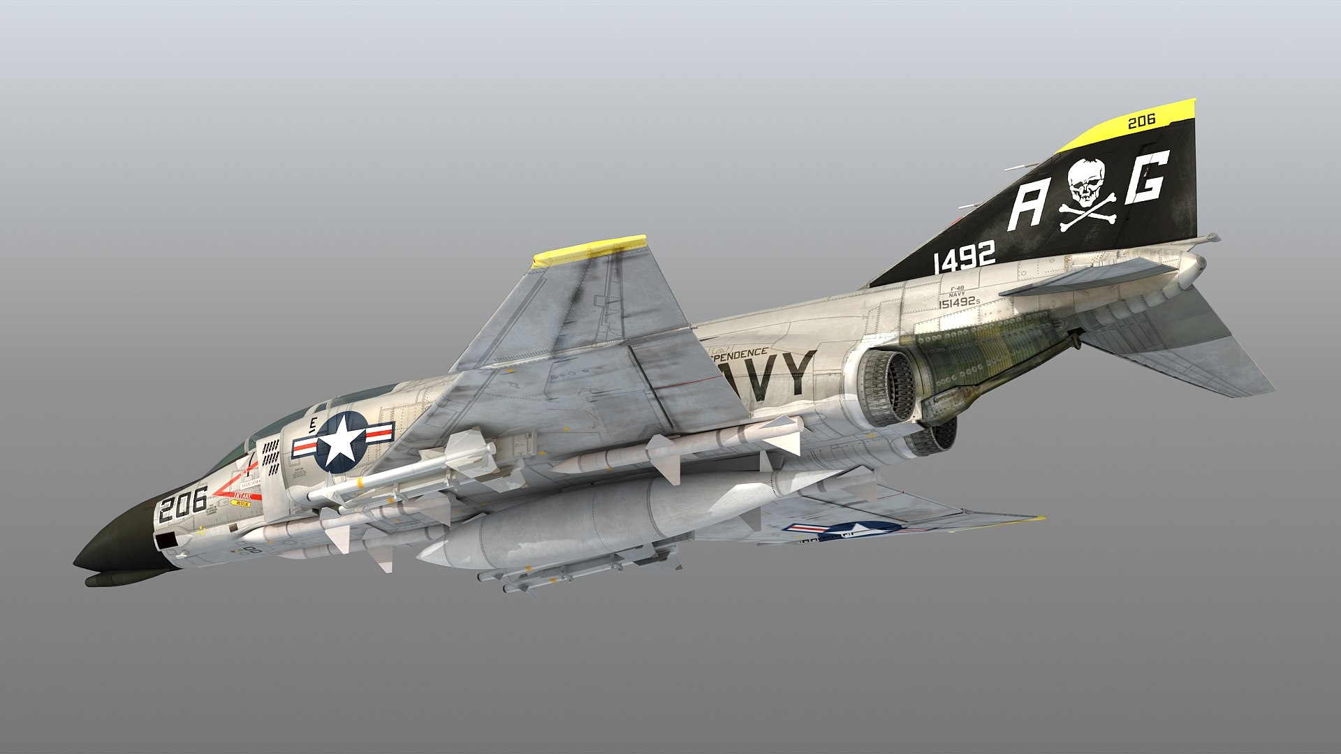F4 BN Phantom II Jolly Rogers VF-84 Model - TurboSquid 1779082
