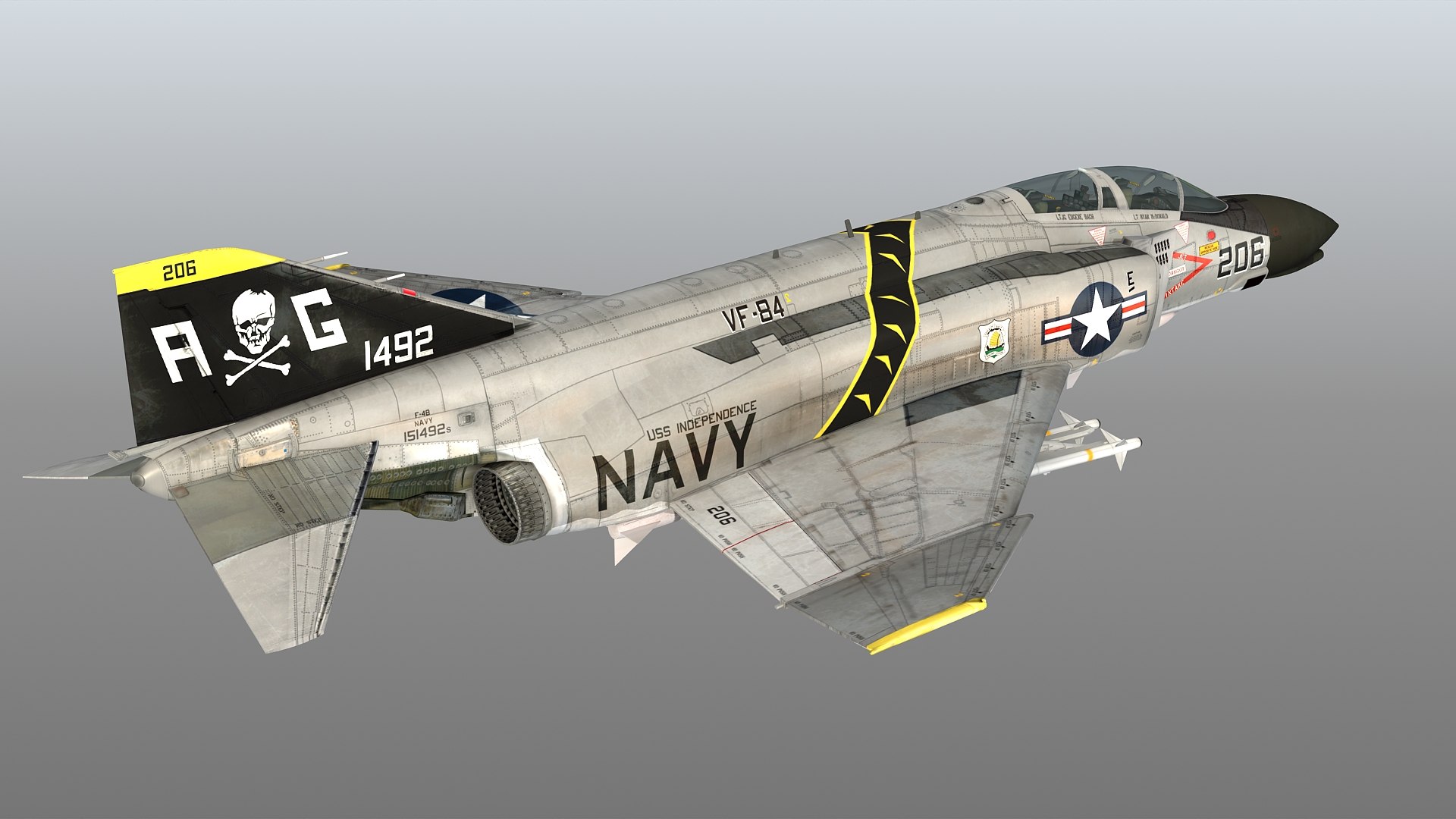 F4 BN Phantom II Jolly Rogers VF-84 Model - TurboSquid 1779082