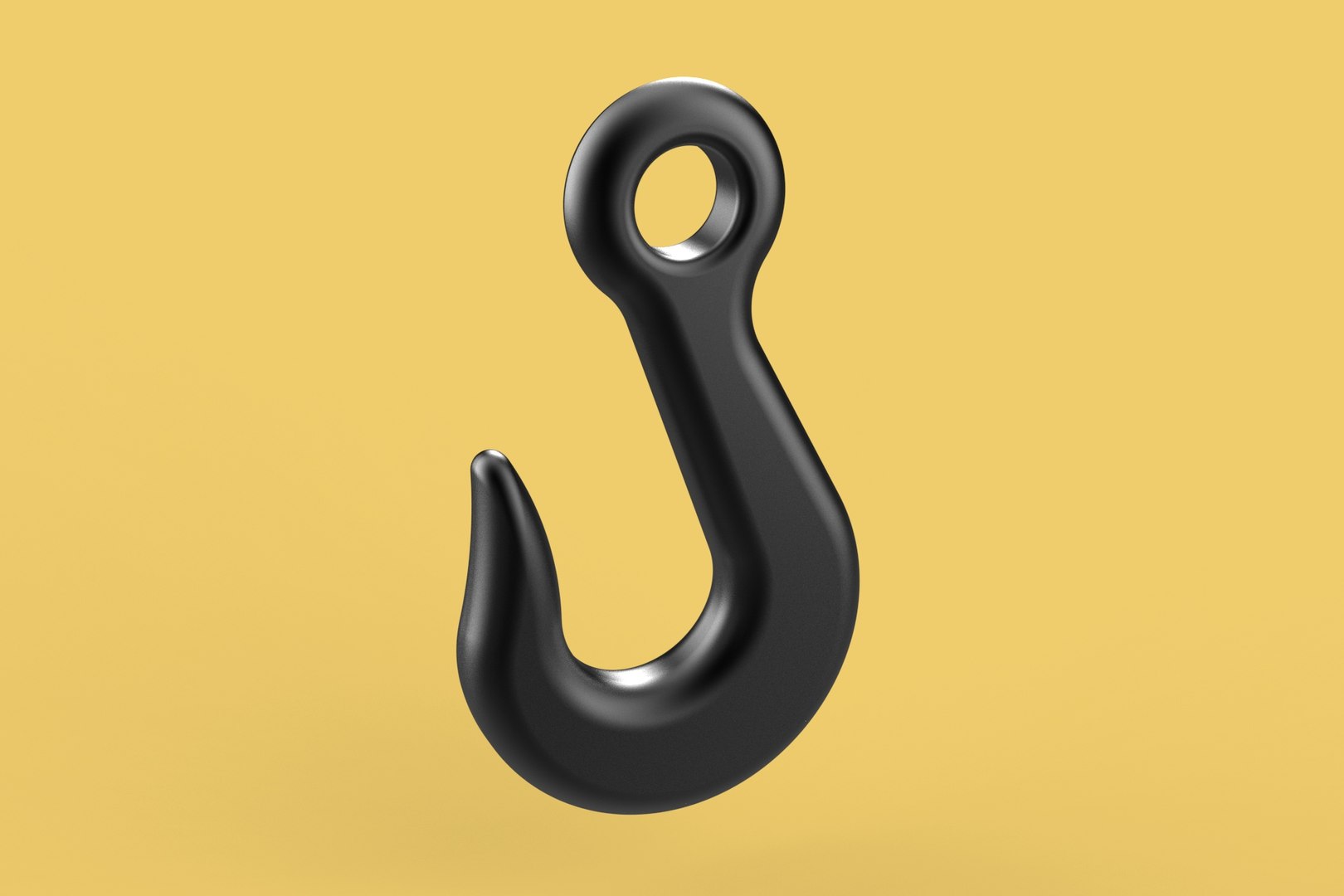 STANDARD EYE HOOK FORGED SINGLE LIFTING CRANE HOOKS HOIST TON 3D Model ...