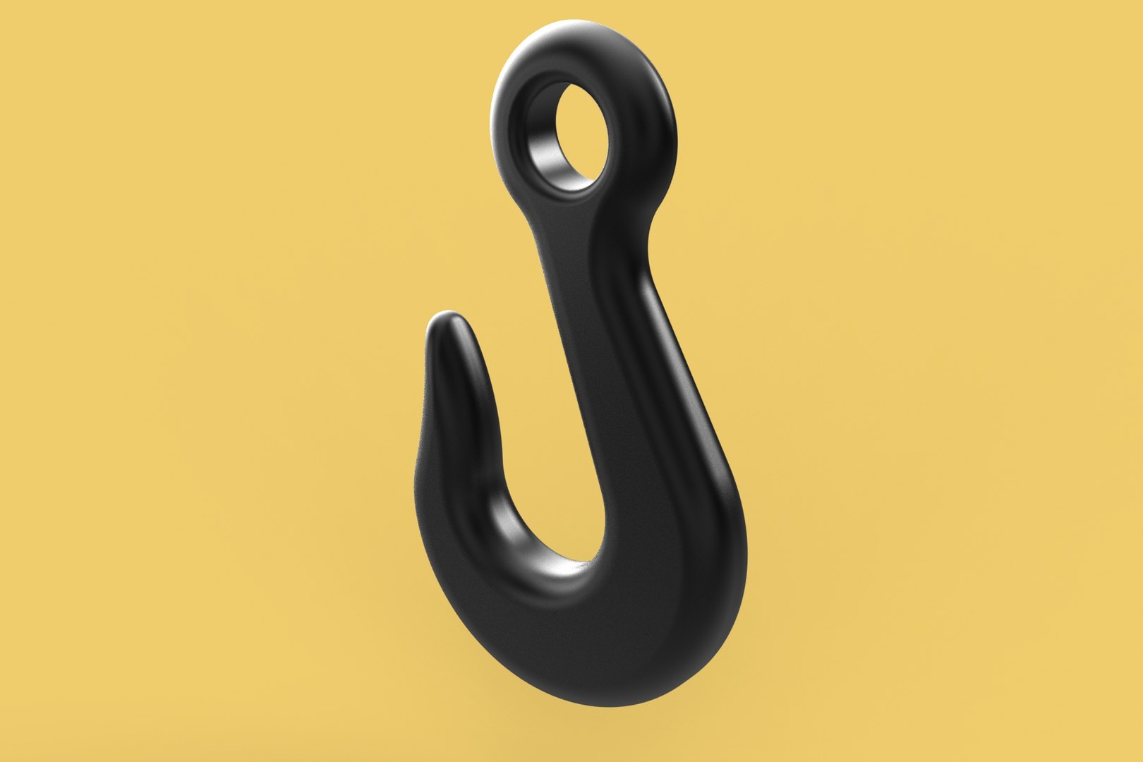 STANDARD EYE HOOK FORGED SINGLE LIFTING CRANE HOOKS HOIST TON 3D Model ...