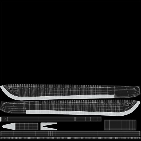 modelo 3d Military machete knife 1 - TurboSquid 2040899