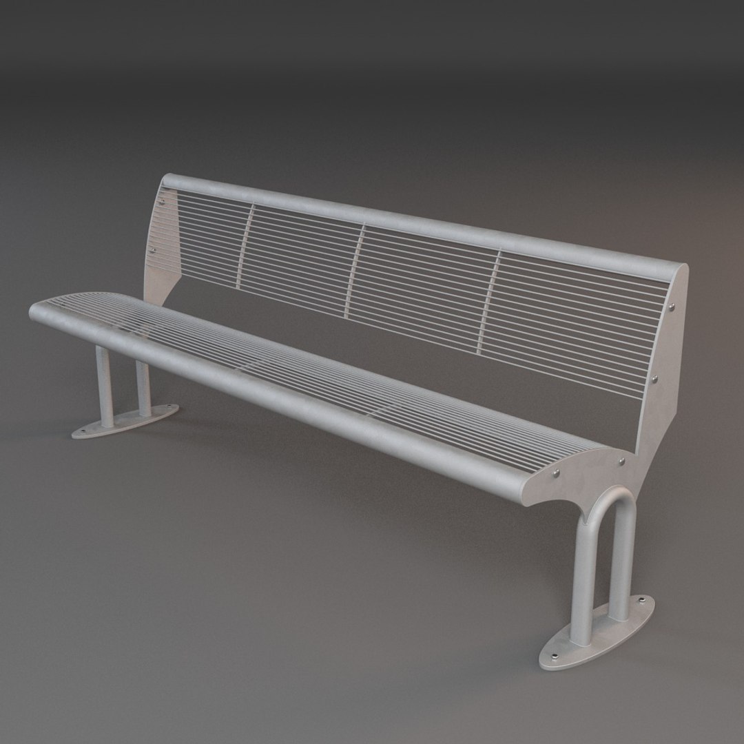 park bench 3d model