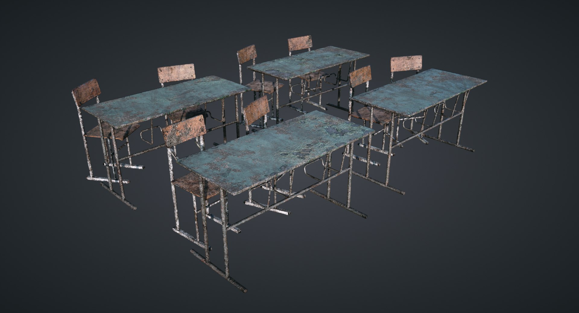 Ready Classroom Chairs New 3D Model - TurboSquid 1431269