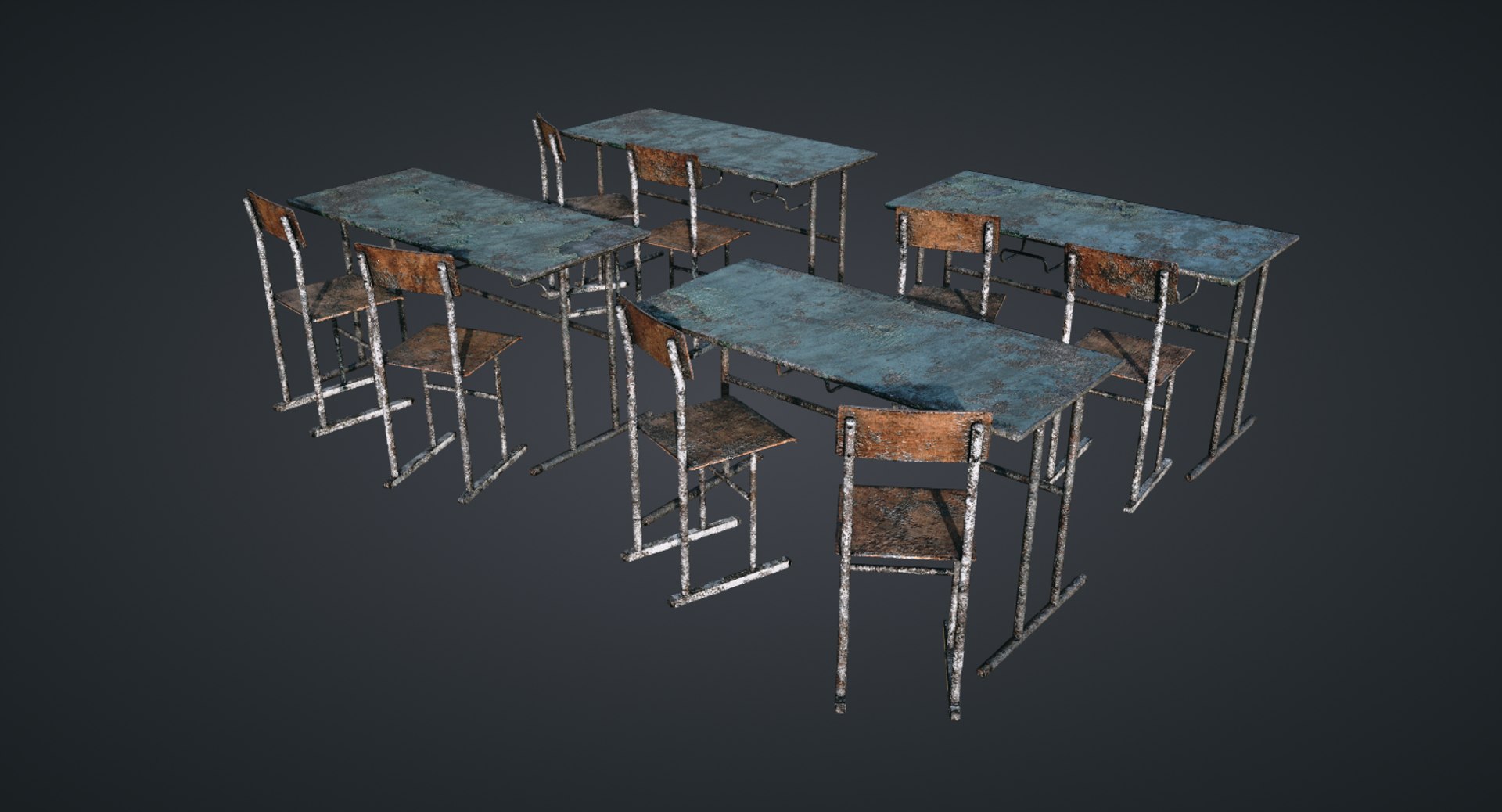 Ready Classroom Chairs New 3D Model - TurboSquid 1431269