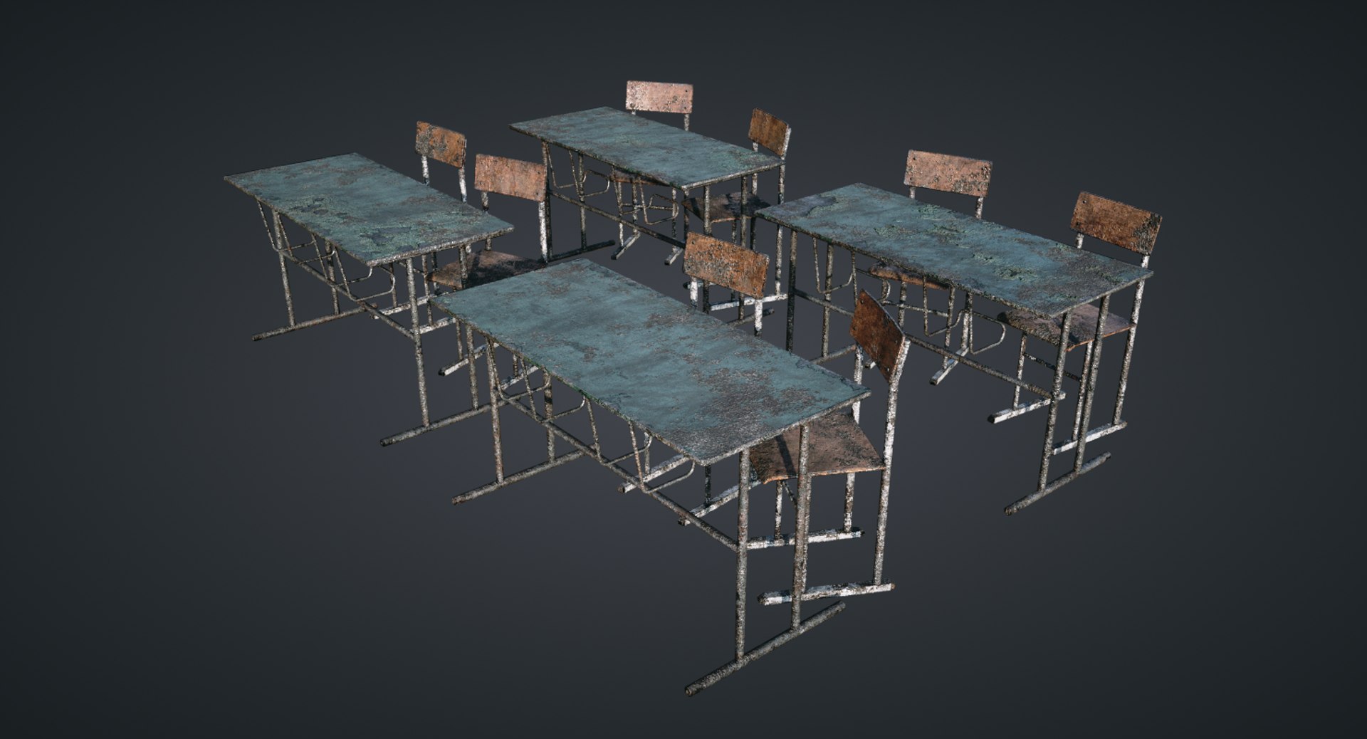 Ready Classroom Chairs New 3D Model - TurboSquid 1431269