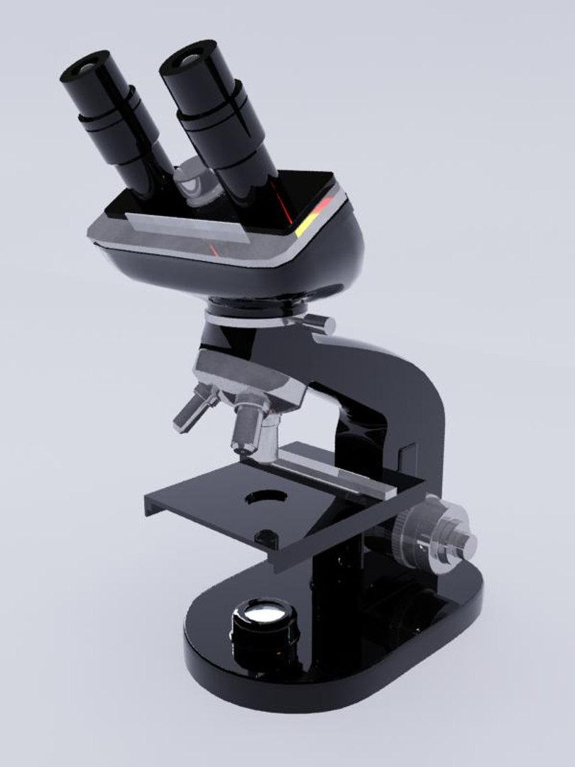 Science Lab Equipment Microscope 3d Model