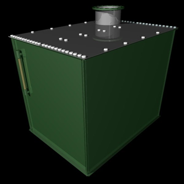 bulk oil tank turbines 3d model