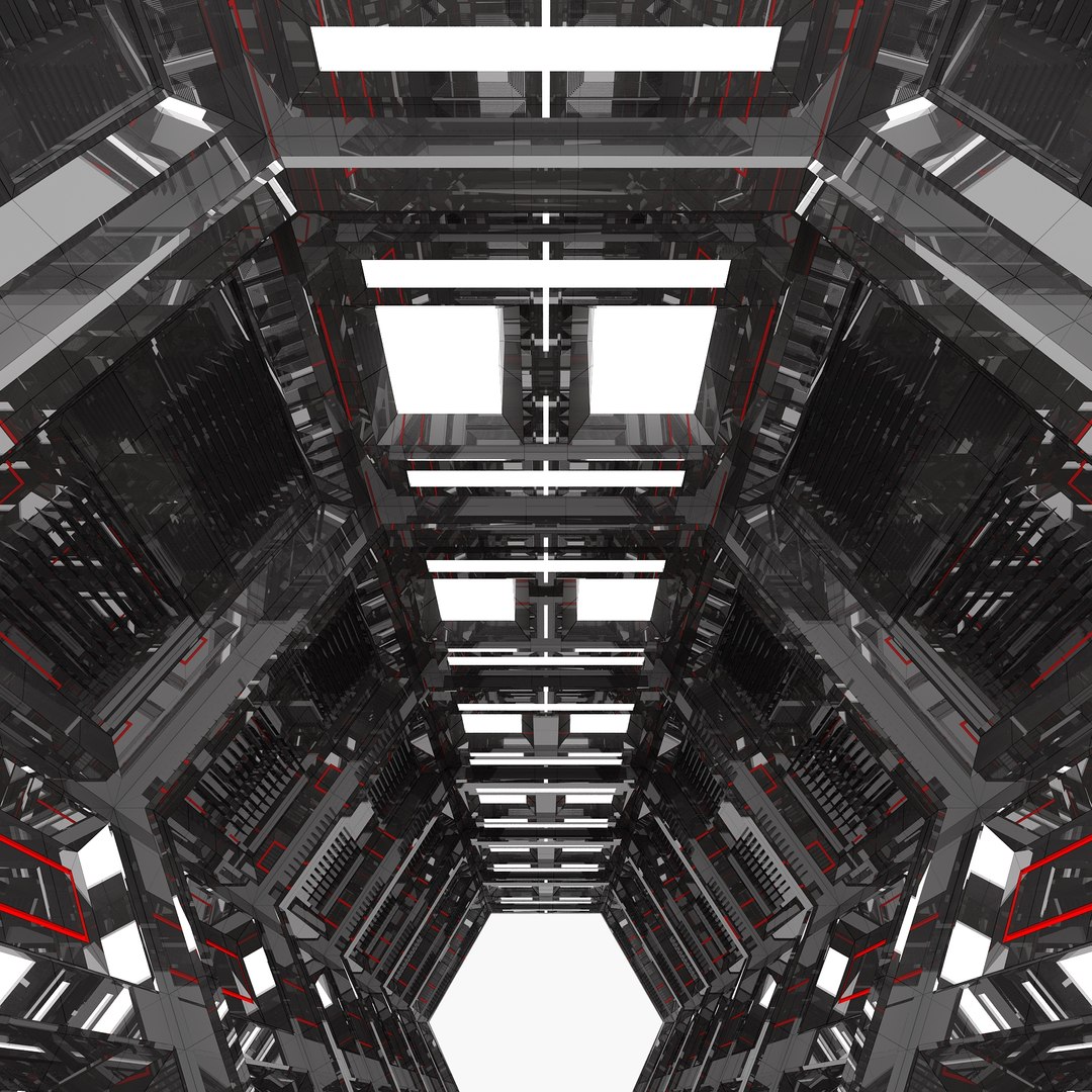 Abstract Corridor 3d Model