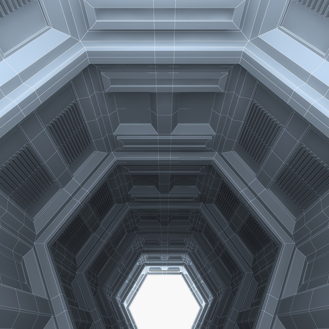 Abstract Corridor 3d Model