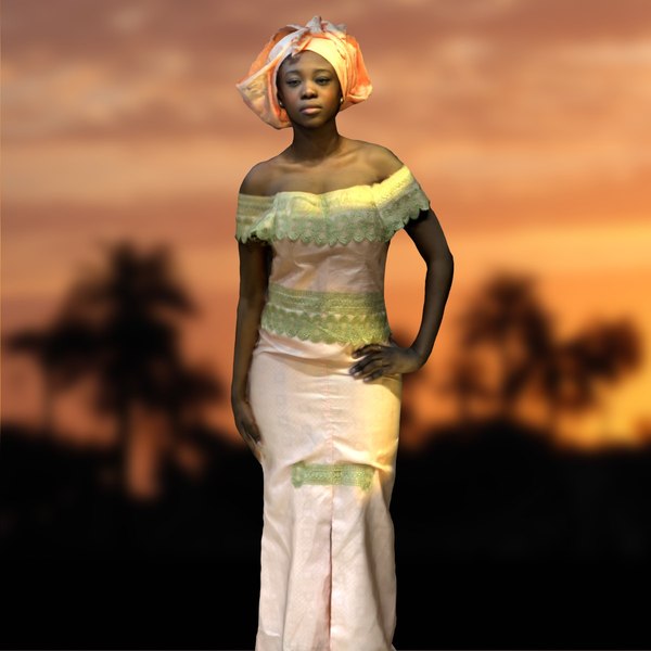 3D model woman african - TurboSquid 1271841